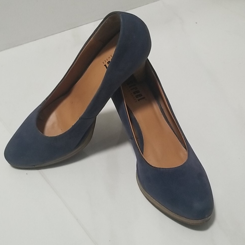 Beautiful Suede Blue High Heels Shoes - Gem